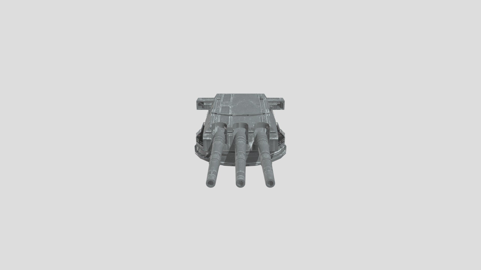 76mm tri-barrel Turret - Download Free 3D model by lewjaywatson ...
