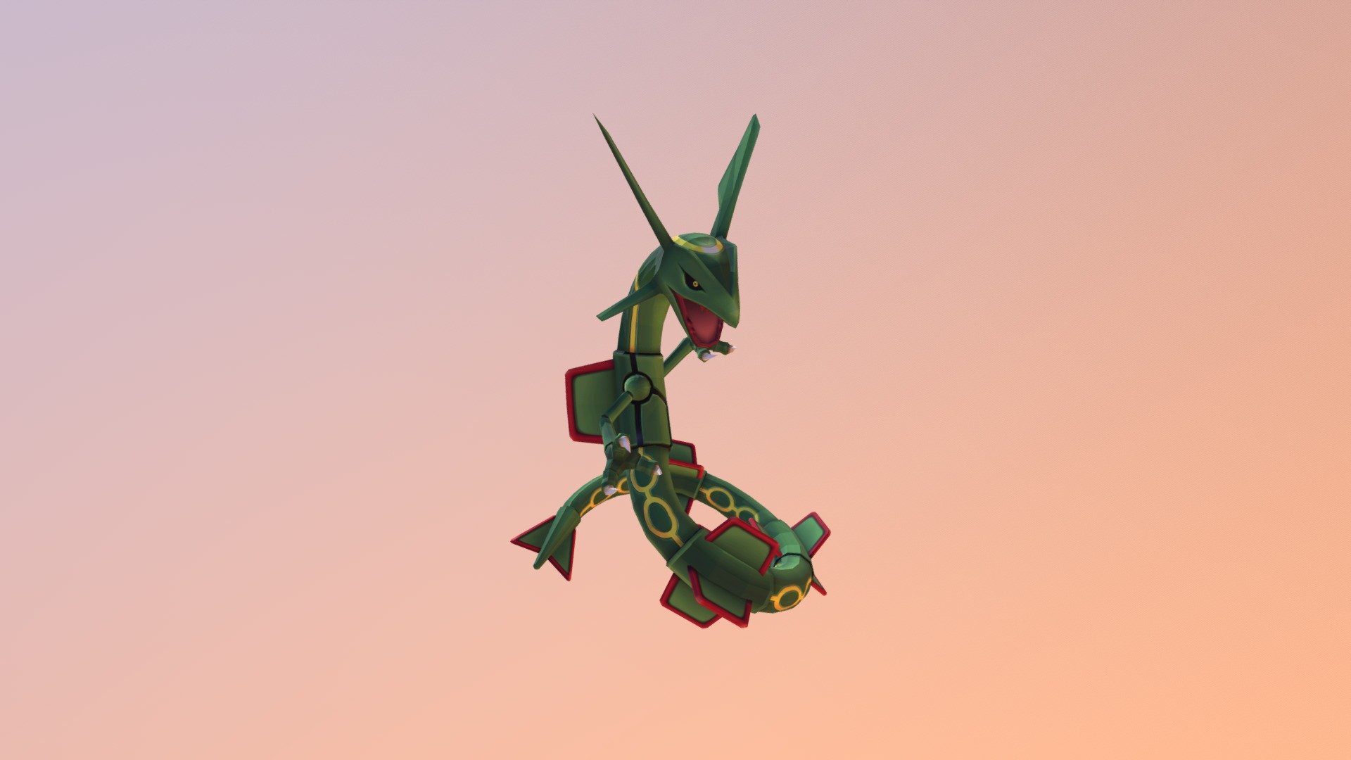 Pokemon Rayquaza - 3D model by DoraNobi [84d79cc] - Sketchfab