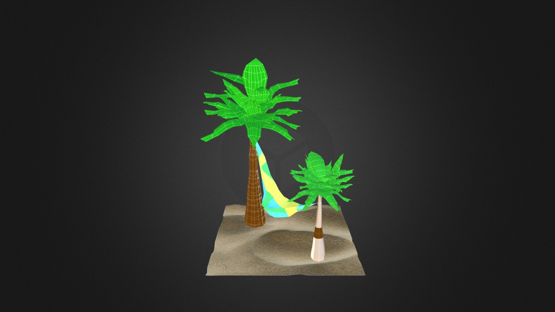 Beach scene. - 3D model by GuBertozzi (@comatorium) [84d80ed] - Sketchfab