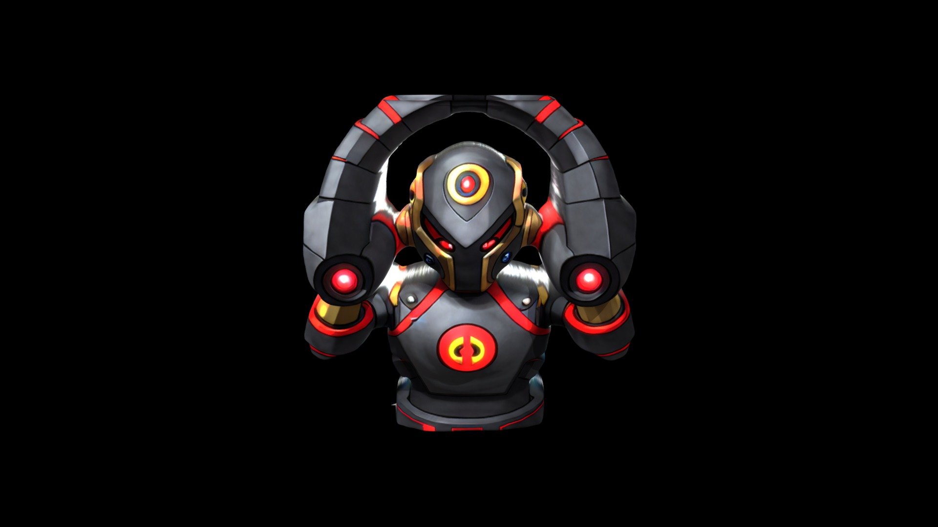 Helmet Mask Robot Cartoon 1729 - Download Free 3D model by klrxyz ...