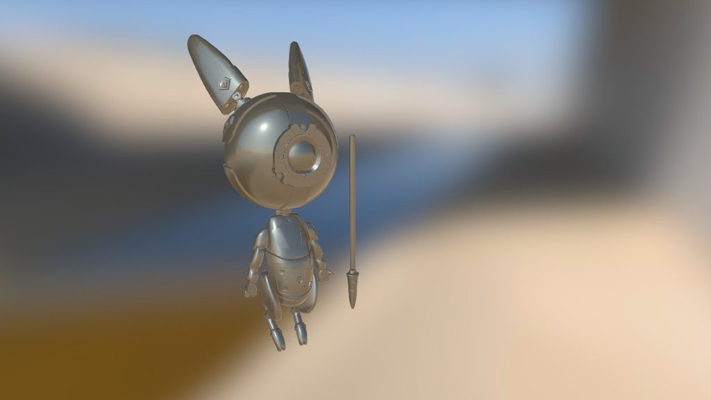 Bunny Robot - 3D model by Martokam [84dcce8] - Sketchfab