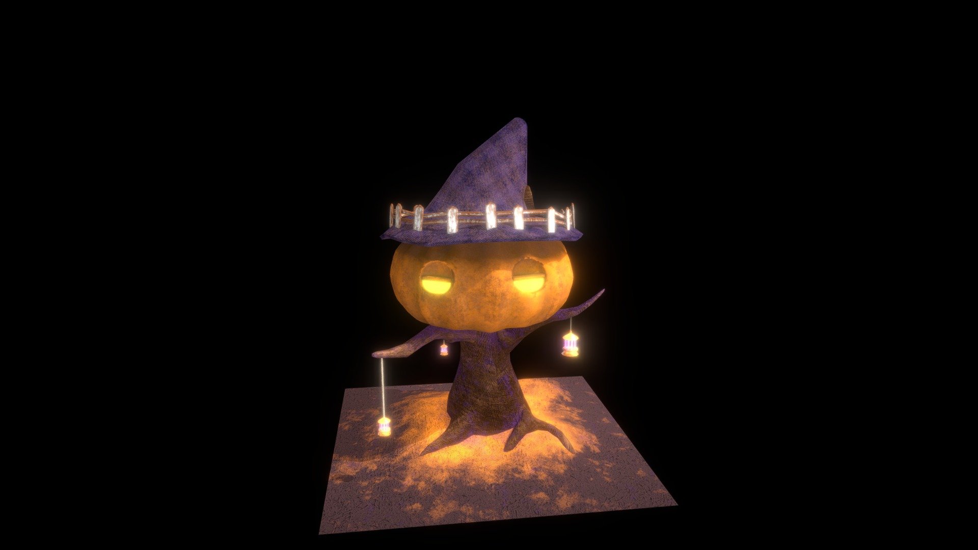 Pumpkin Tree House - 3D model by tediveleva2003 [84dd44b] - Sketchfab
