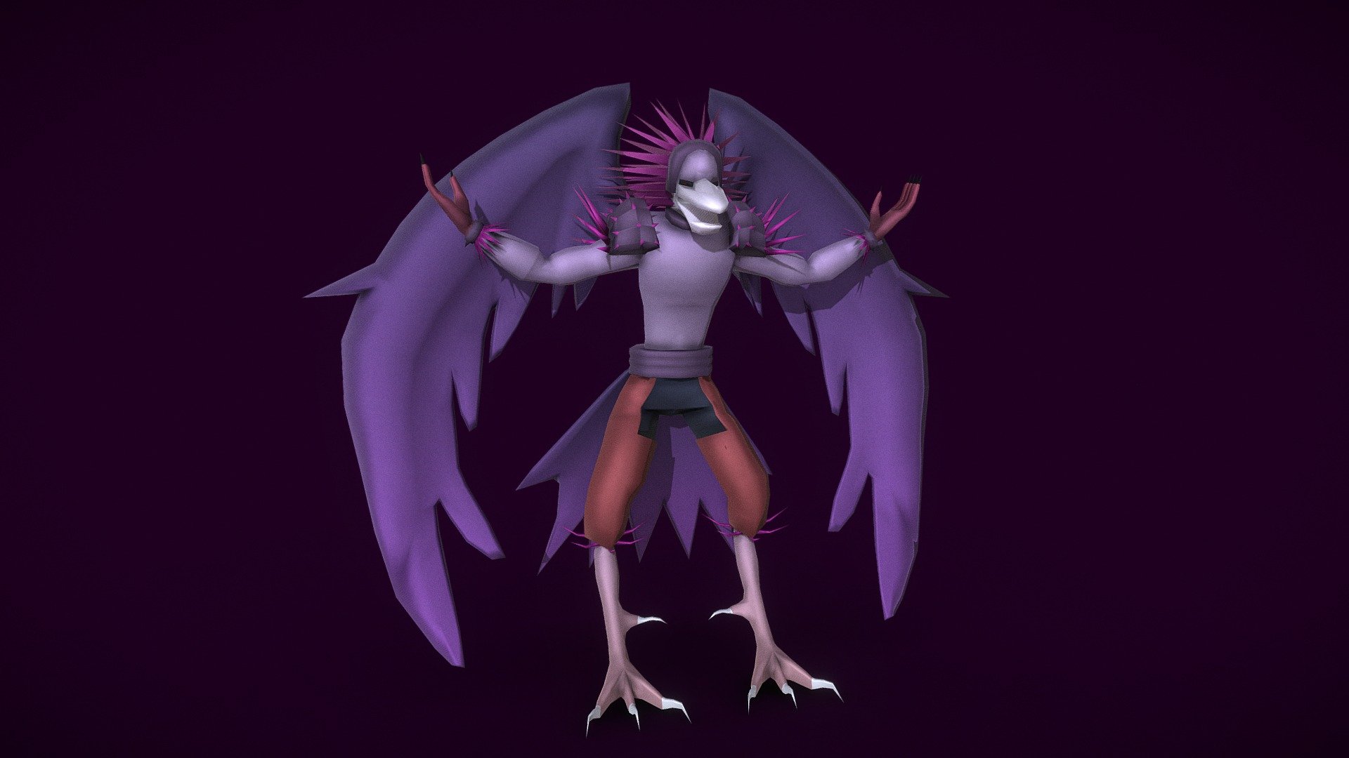 Blackwing-Simoon The Poison Wind (Yugioh) - Buy Royalty Free 3D model ...