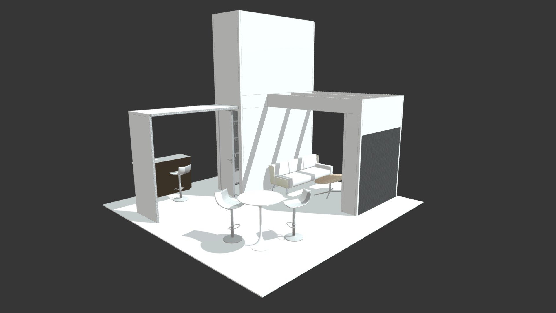 20x20 LED Video Booth L Shape - 3D model by airborne visuals (@airborne ...