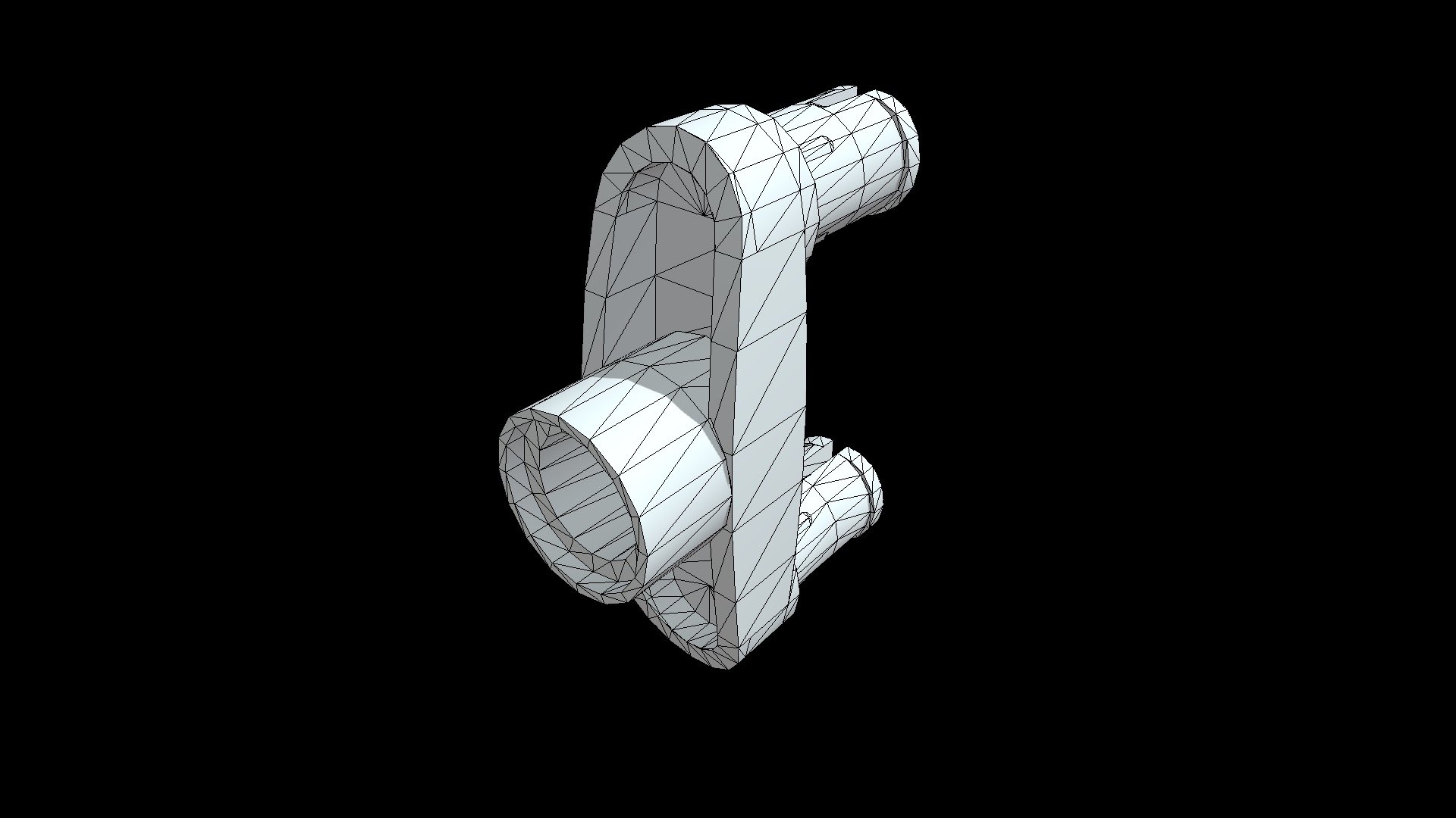 Pin Connector 3L with 2 Pins and Center Ho - 3D model by ...