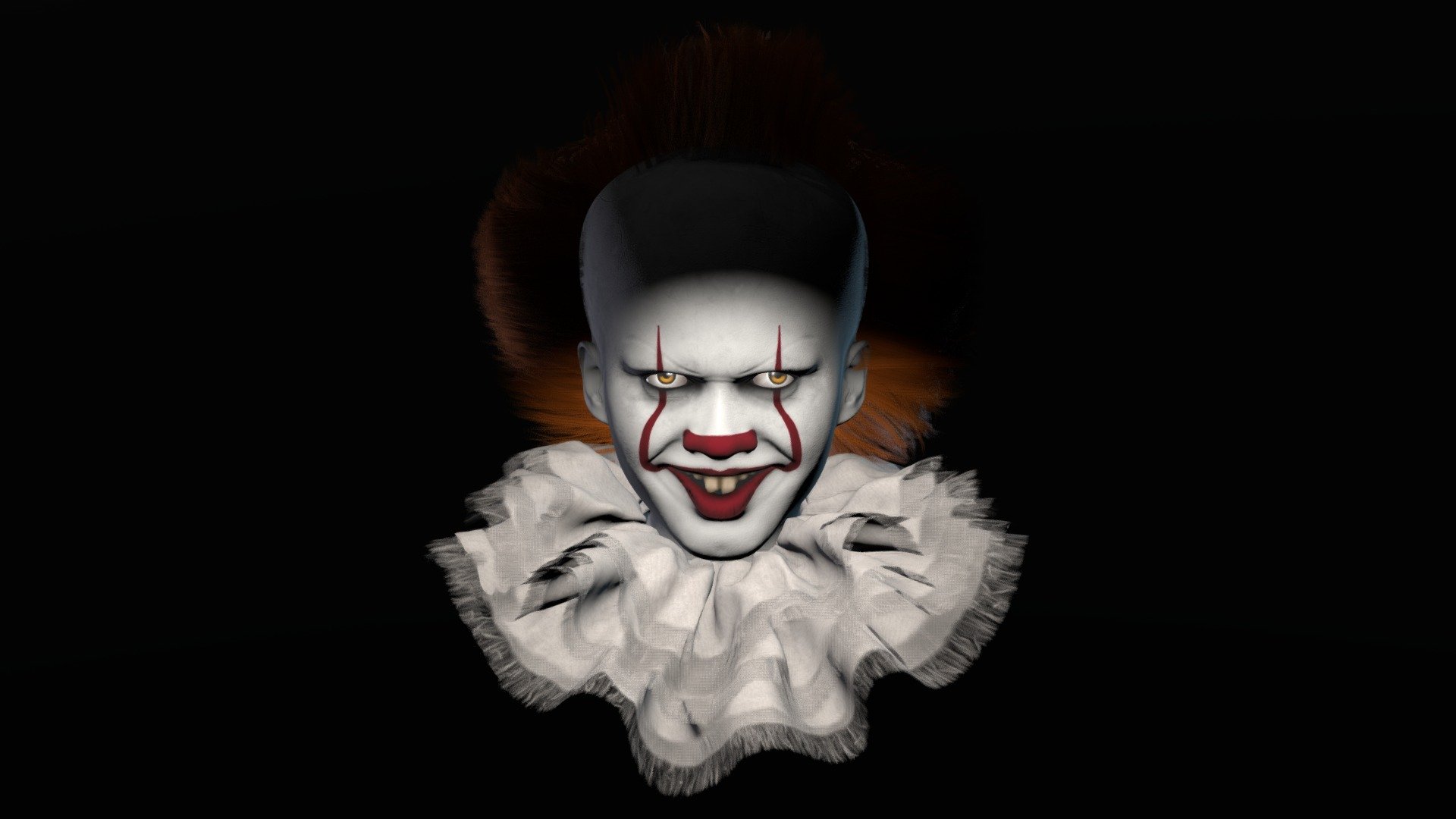 Pennywise - Buy Royalty Free 3D model by nivord [84dfcb6] - Sketchfab Store