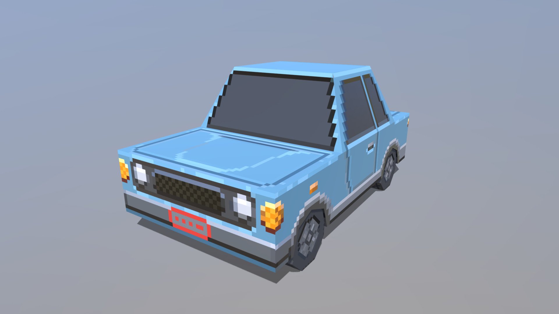 Lowpoly Pixelart Car - Download Free 3D model by galvao_reis [84e1b4e ...