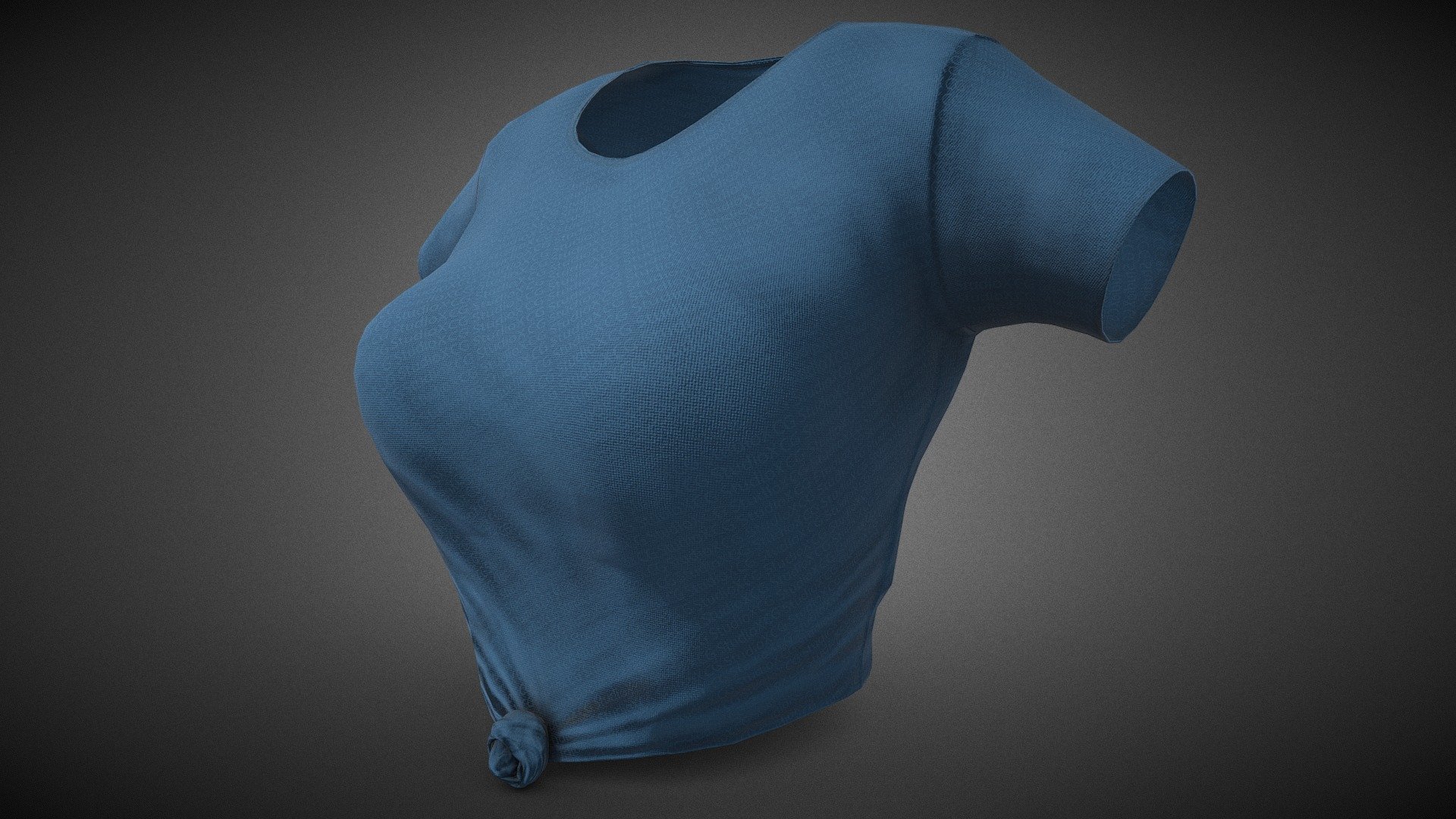 Female Blue T-Shirt Style 5 - Buy Royalty Free 3D model by CG StudioX ...