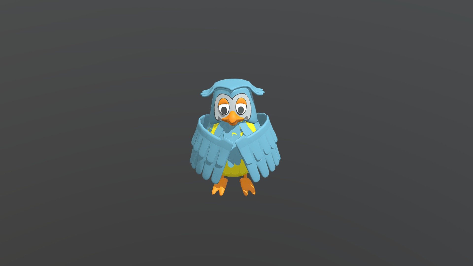 Meneer de uil - Idle + Action animation - Download Free 3D model by ...