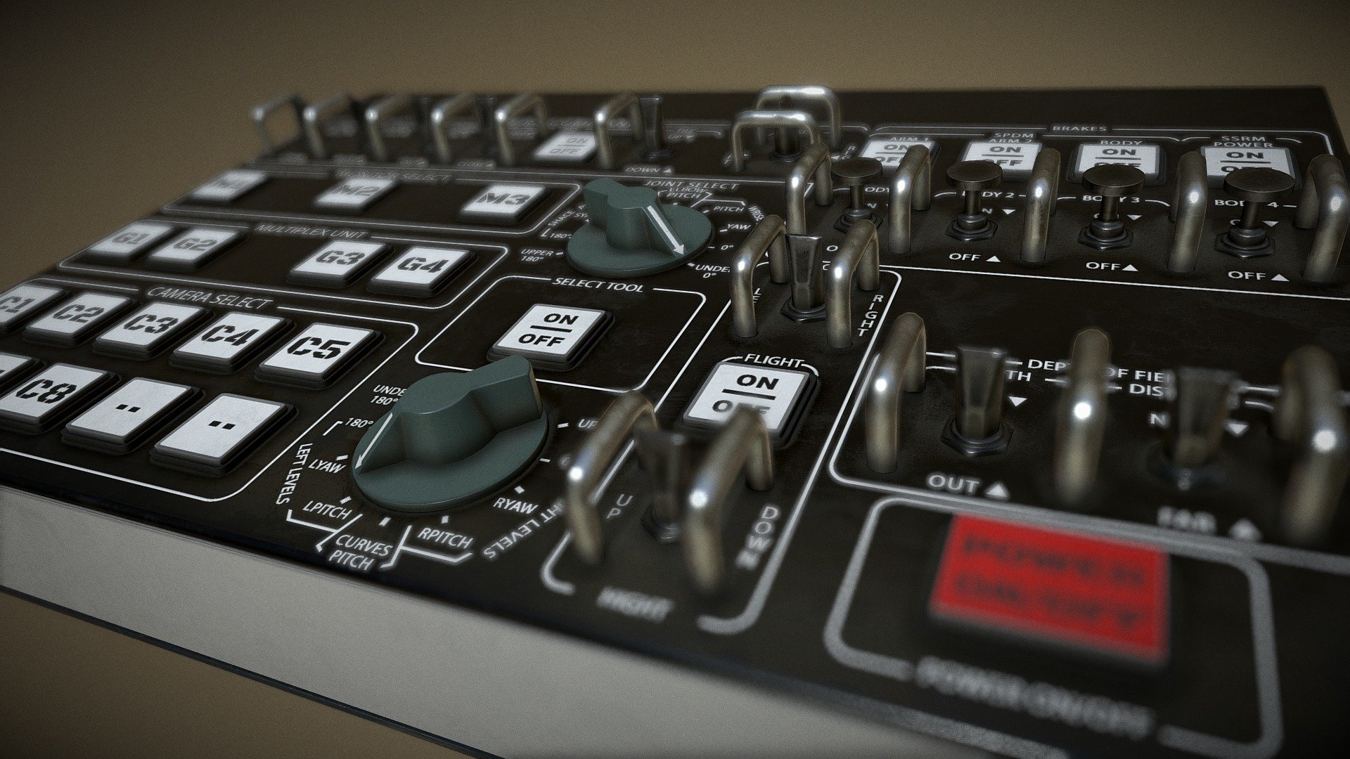 controls board - 3D model by isaac souaci (@ishaksouaci) [84e3910 ...