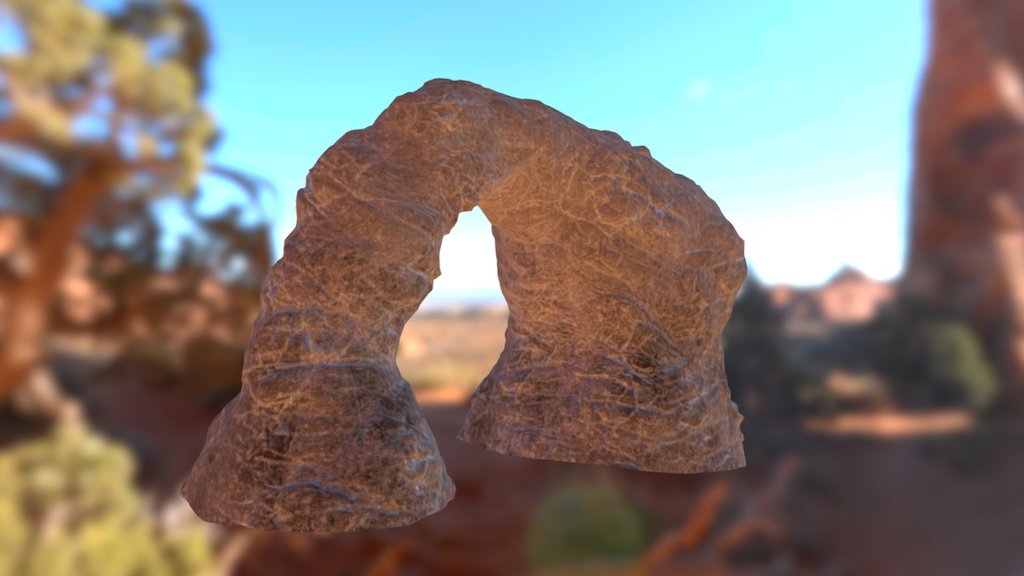 Curved Rock - 3D model by Dennis Noordam (@dnoordam) [84e4001] - Sketchfab