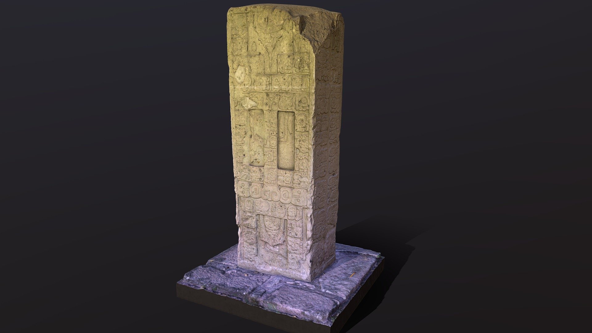 Mayan Stela J of Copan (CPN 20) - 3D model by BenjaminEsqueda [84e5715 ...