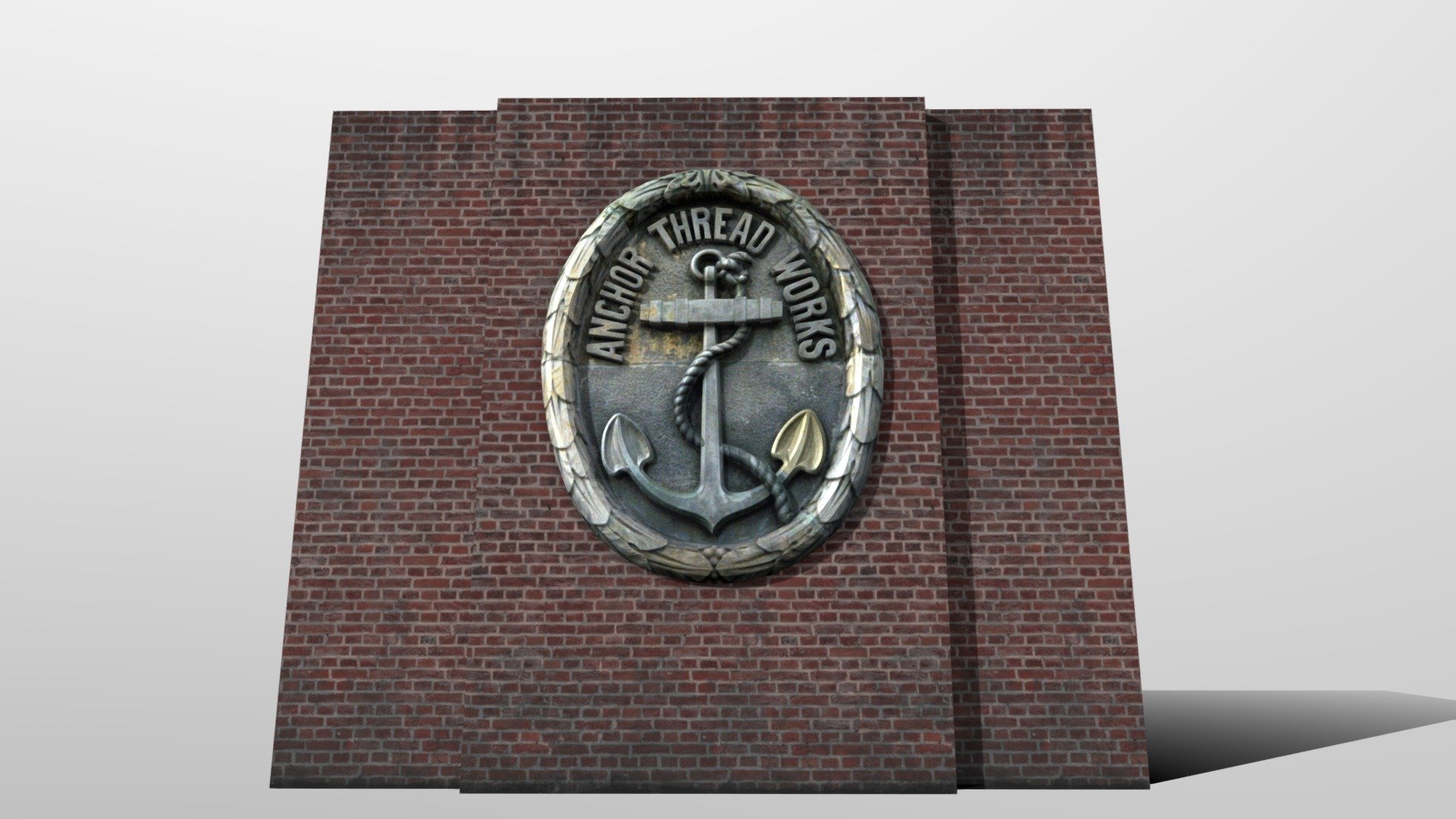 Anchor crest - 3D model by Cameron.Swanson [84e59bc] - Sketchfab