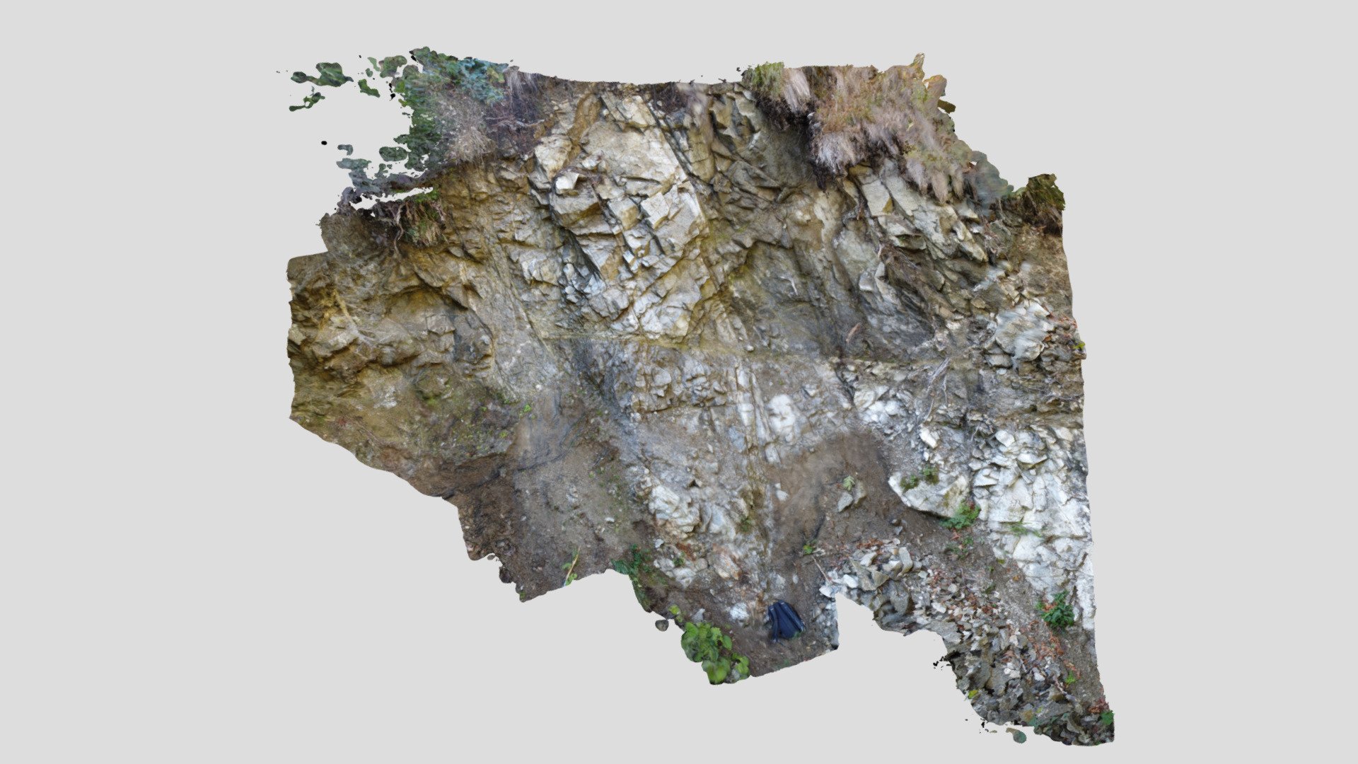 Tonalite outcrop with fault gouge - Download Free 3D model by Jena ...
