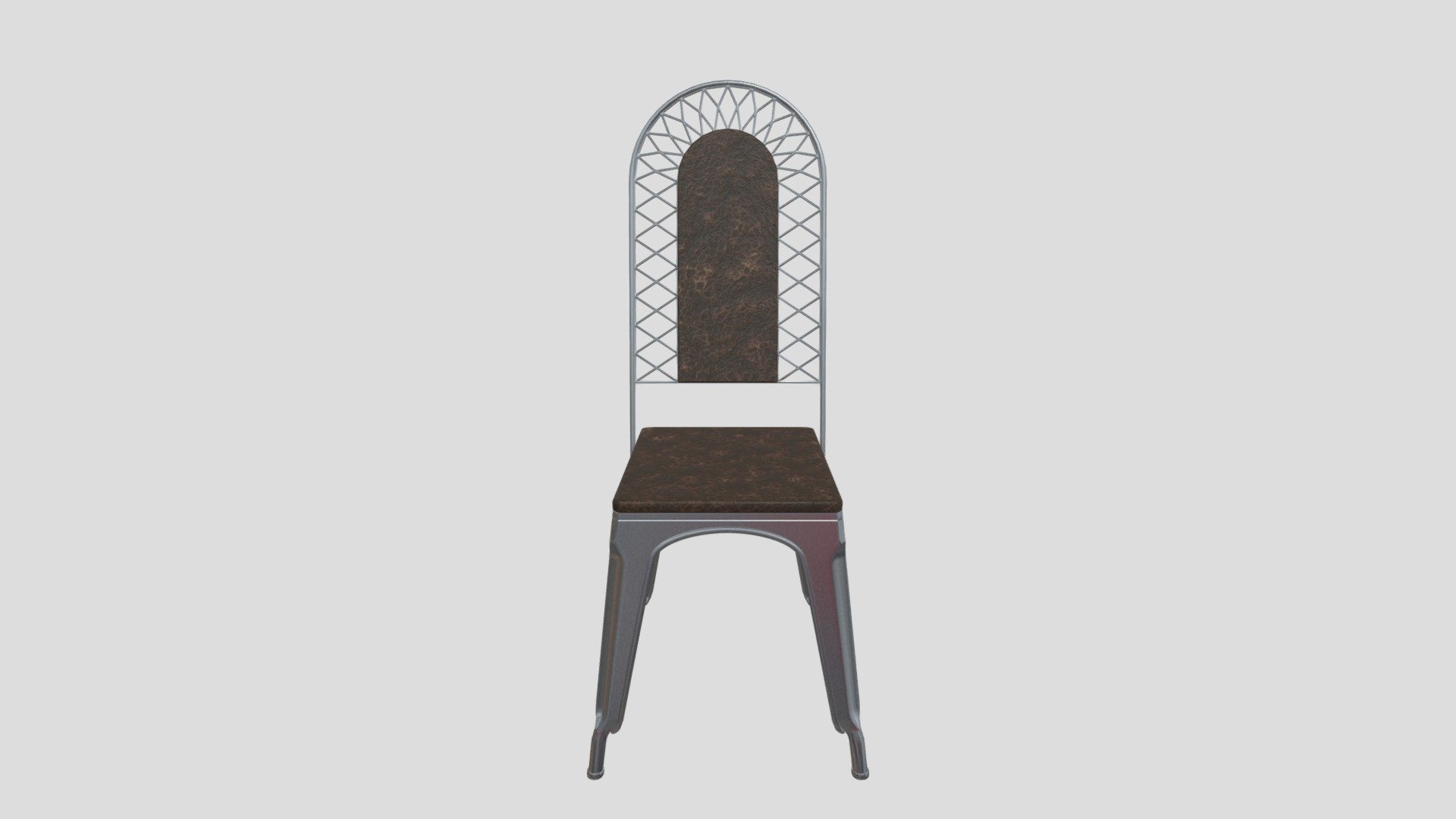 Metal Dining Chair - Download Free 3D model by Average3DmodelEnjoyer ...