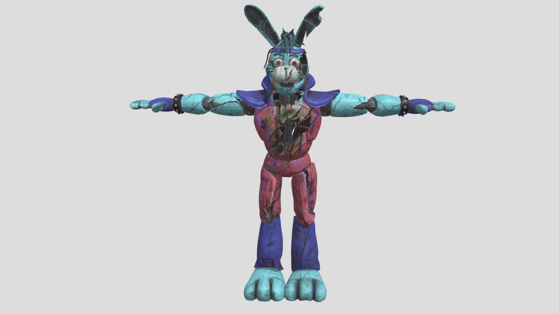 Shattered Glamrock Bonnie - Download Free 3D model by ...