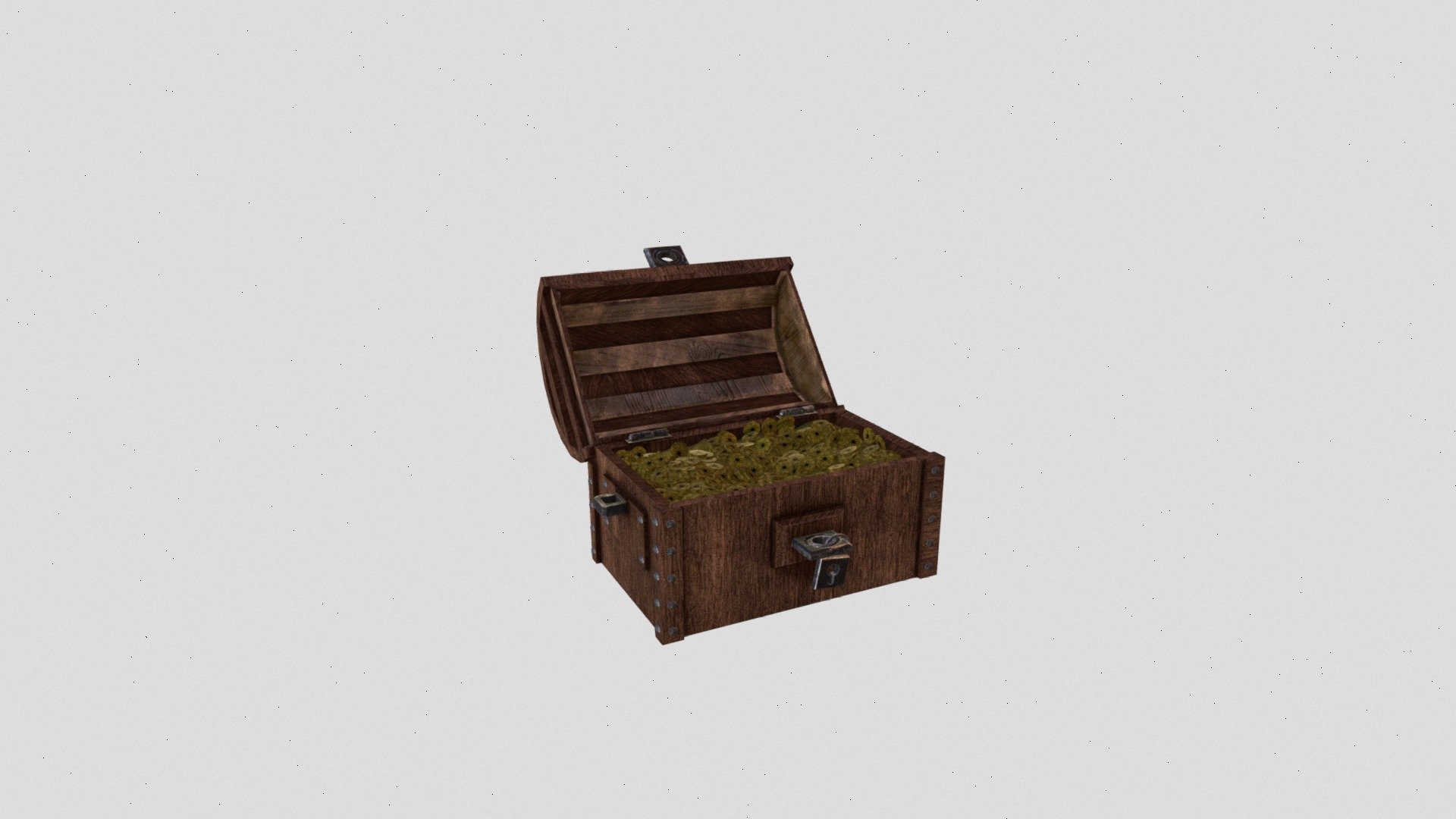 Treasure Chest Full of Gold - Download Free 3D model by Arran ...