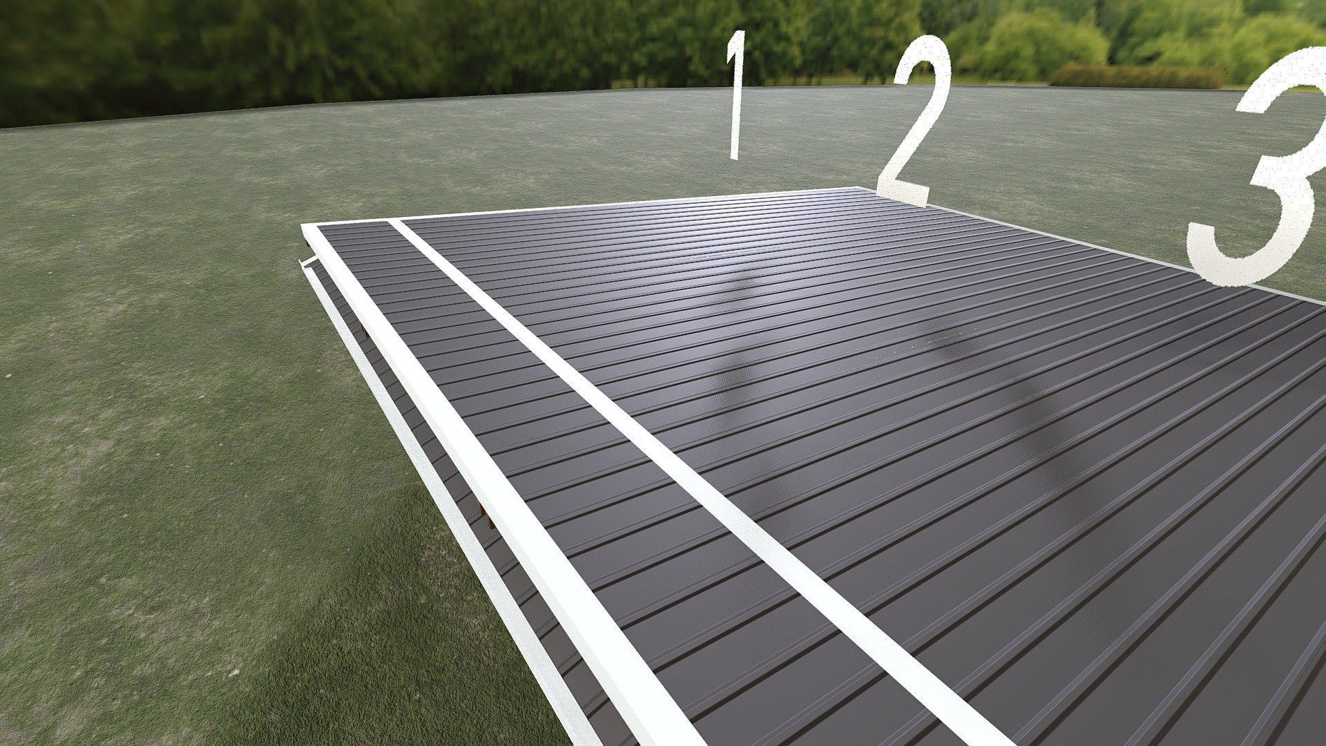 9m Deep Lean-to Shed - 3D model by Sheds4U [84ea7cb] - Sketchfab