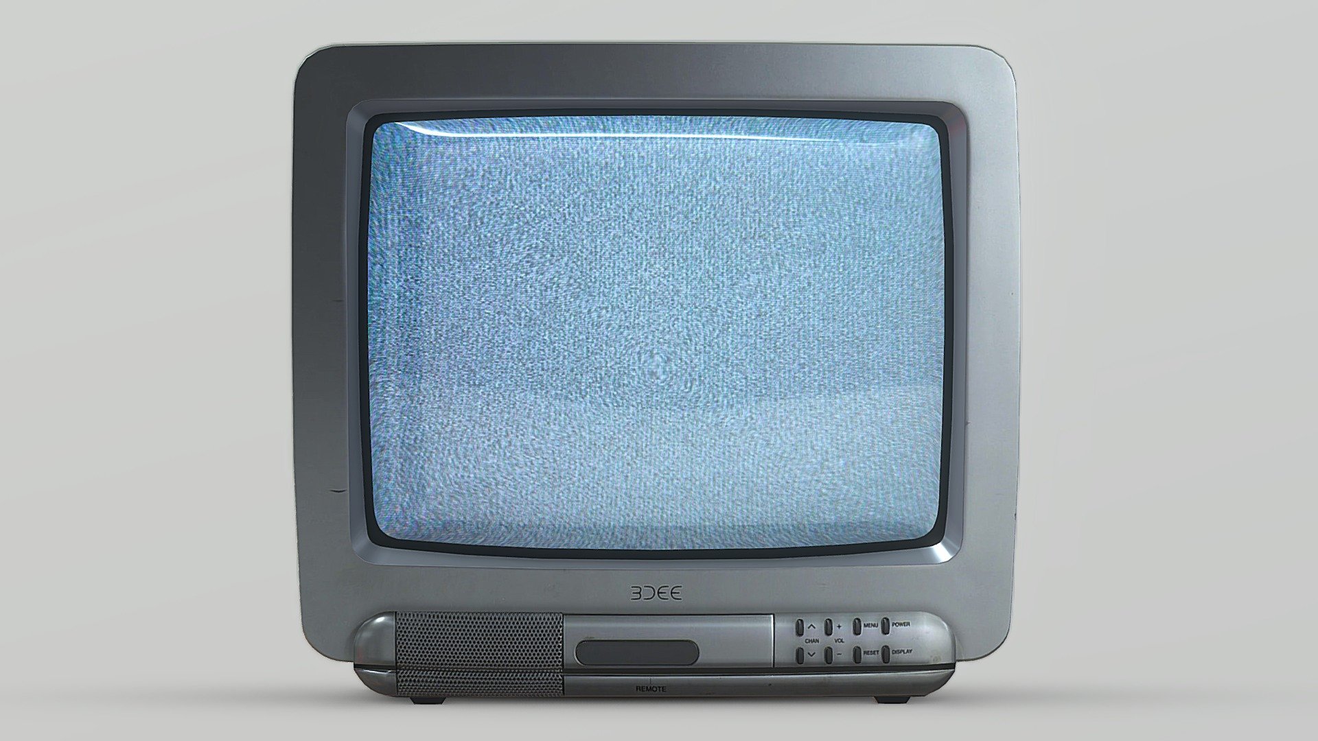 Silver CRT Television - Buy Royalty Free 3D model by 3Dee (@mellydeeis) [84eb341] - Sketchfab Store