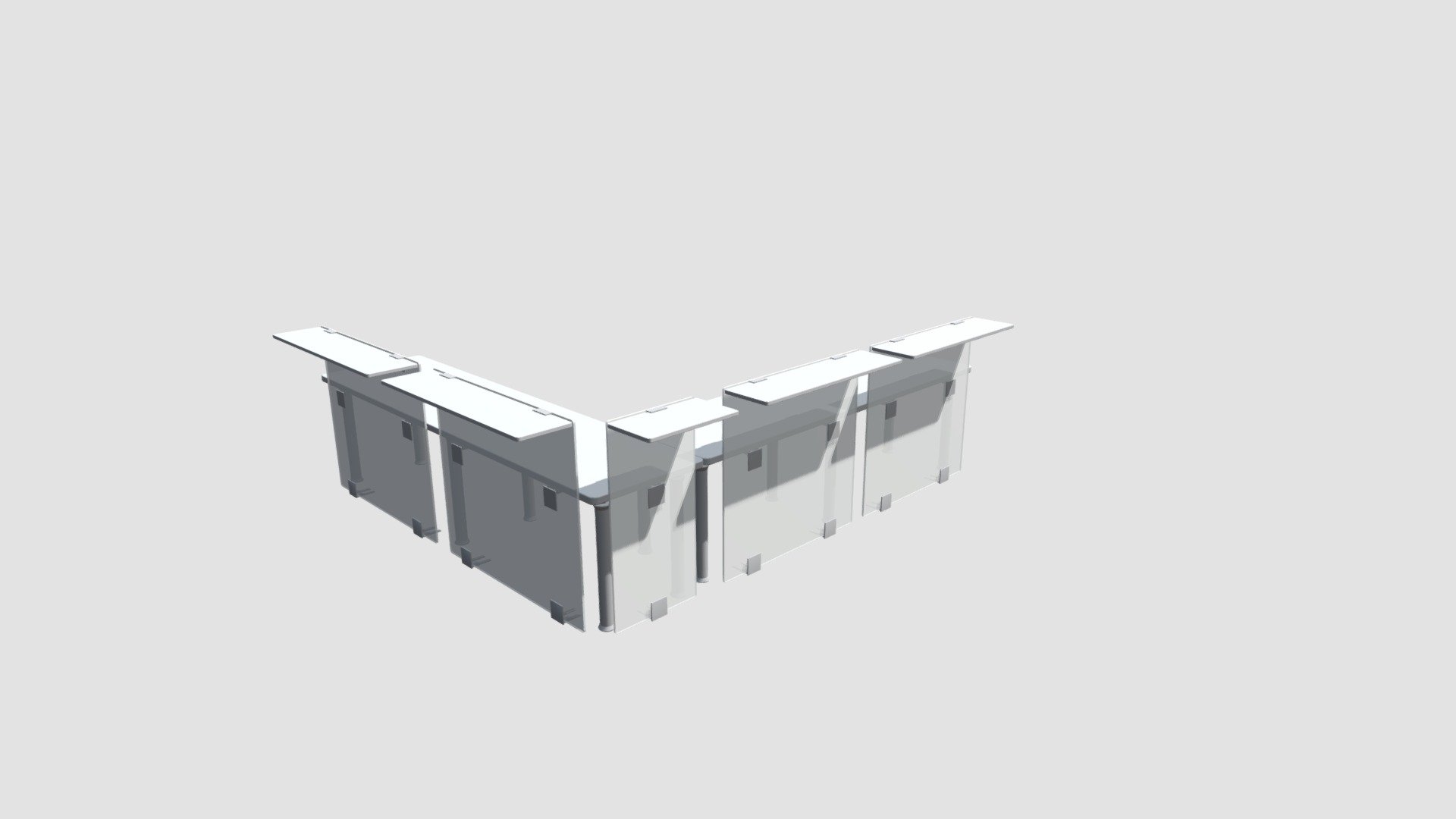 reception desk - Buy Royalty Free 3D model by Evermotion [84eccc0 ...