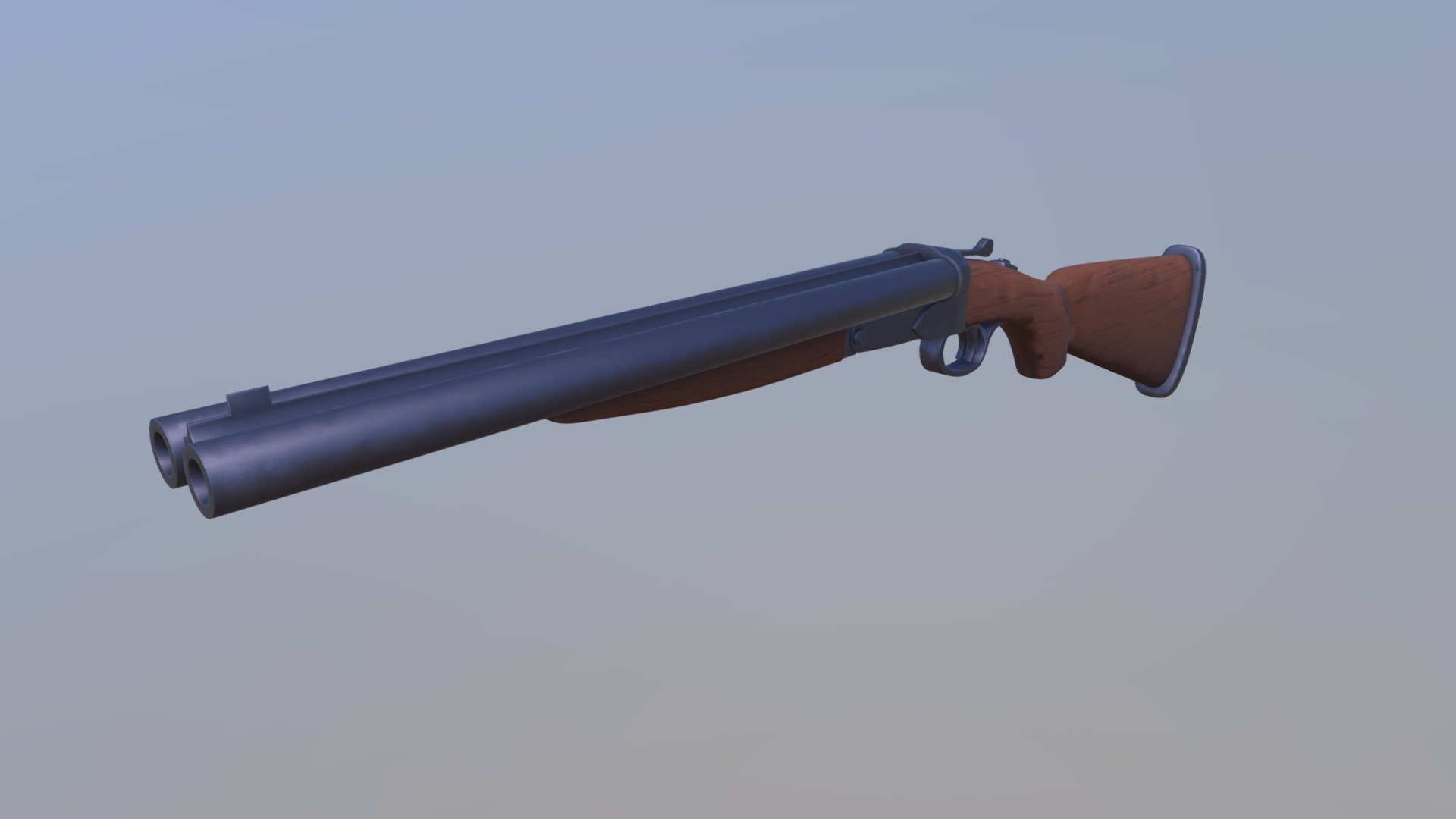 Paint Poly - WW2 Double Barrel Shotgun - 3D model by silverdelivery ...