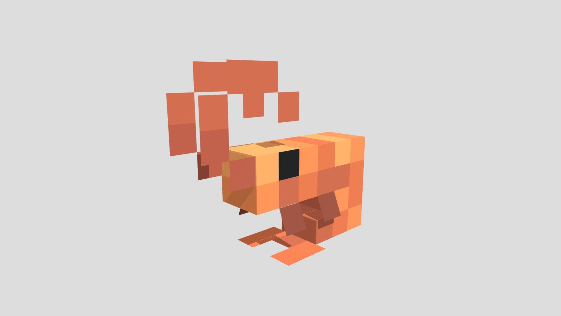 Minecraft Shrimp - 3D model by arcoirius [84ef673] - Sketchfab