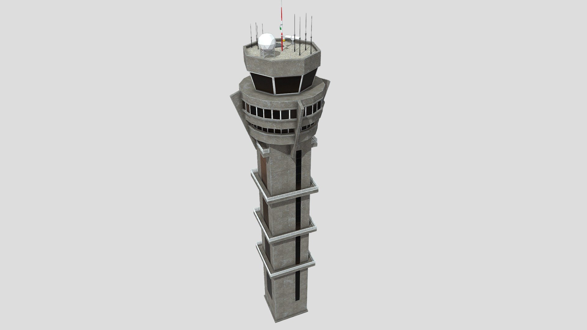 Air Traffic Control Tower - Download Free 3D model by abass20 [84f2153 ...