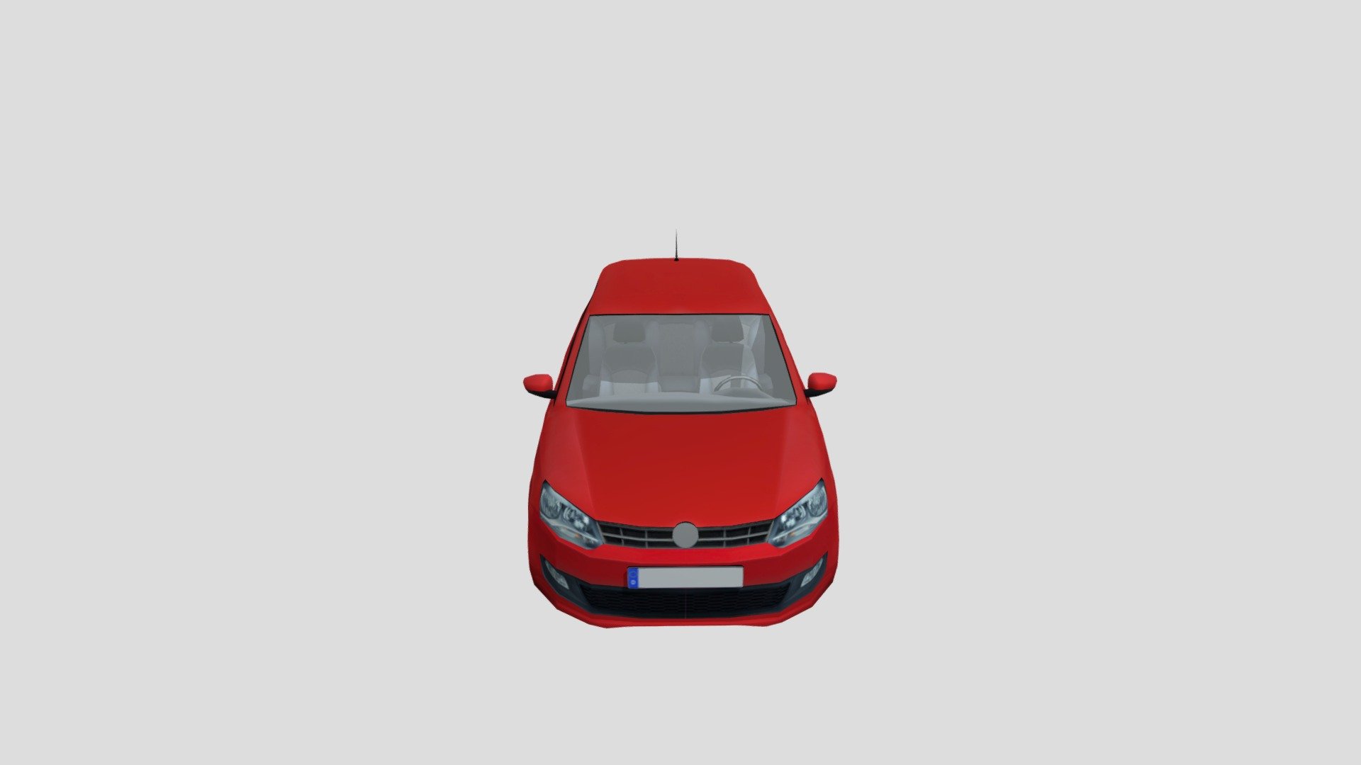 Low Poly Car Vw Red - 3D model by Ted_Yoo [84f2846] - Sketchfab