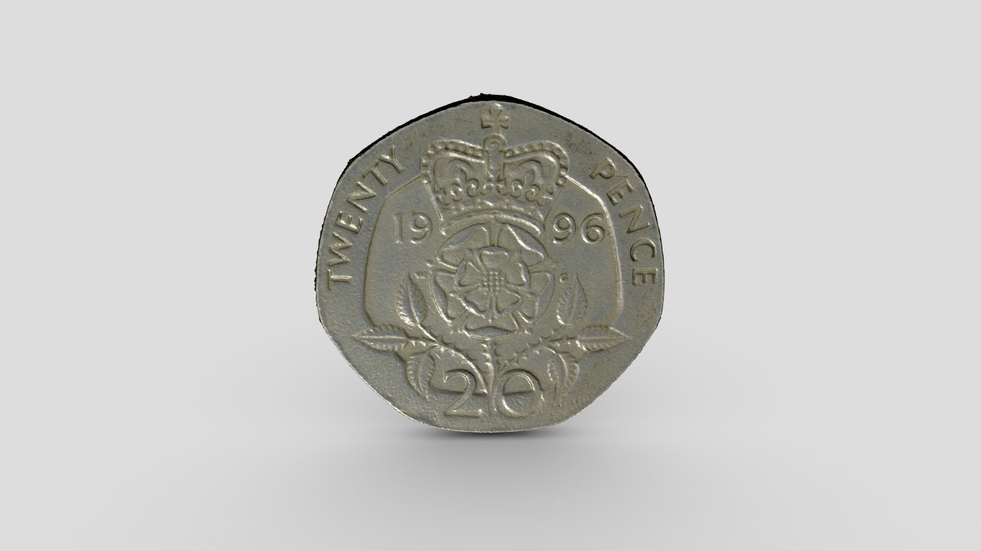 20 Pence Coin (UK - 1996) - 3D model by kerr_dimensional [84f57f1 ...