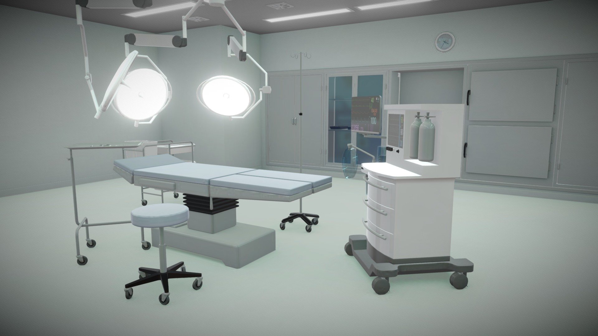 operating room - 3D model by 3dmatt [84f6075] - Sketchfab