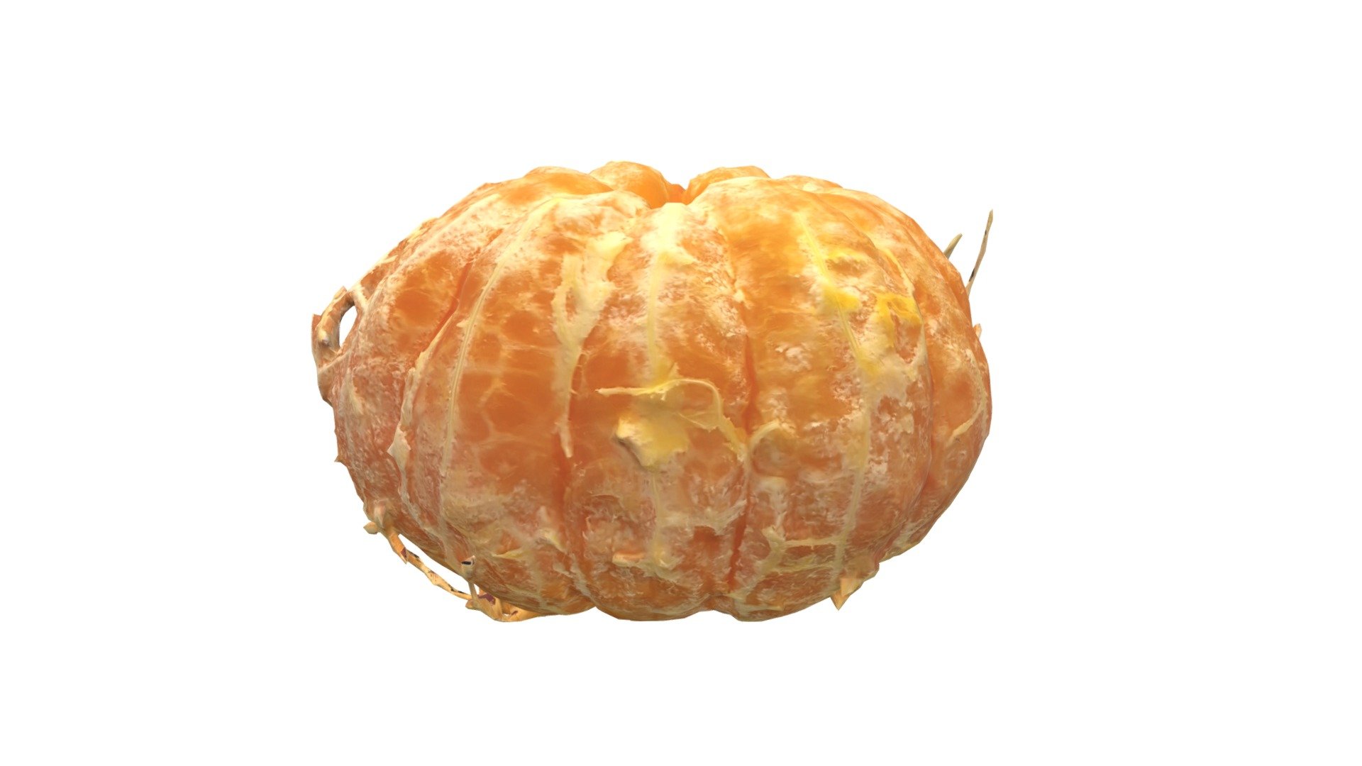 Peeled Tangerine - 3D model by semlagrand [84f6f28] - Sketchfab