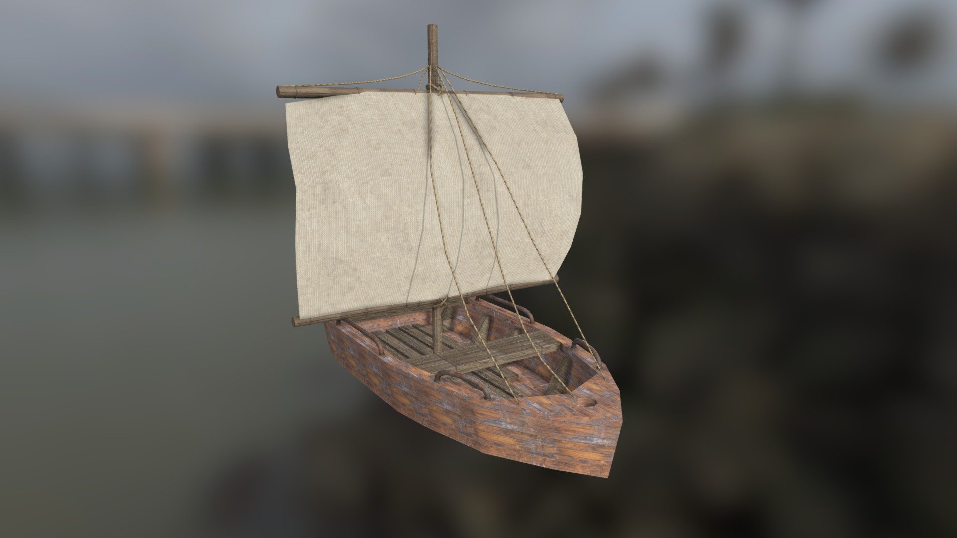 Boat low-poly - 3D model by Egarshan [84f8758] - Sketchfab
