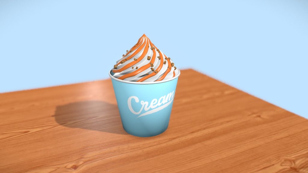 Cream & Caramel - 3D model by mgeeko [84f8b7f] - Sketchfab