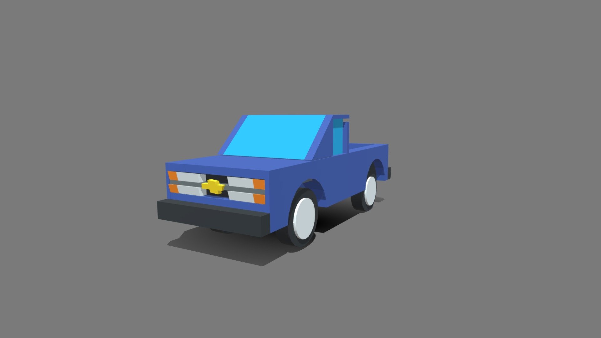 Chevy Silverato box style car LOW POLY - Download Free 3D model by ...