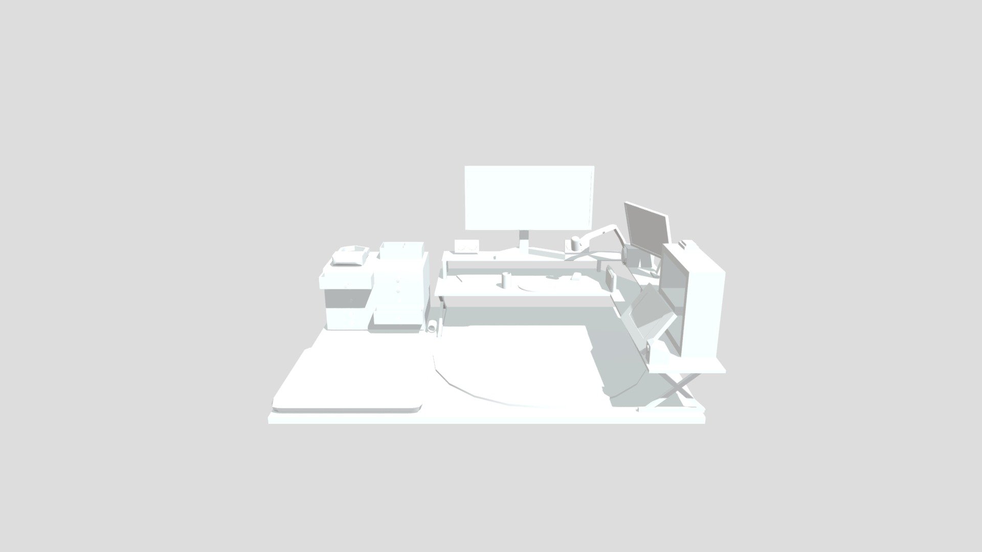 Lopez_Gaming_Desk - 3D model by EdwardL [84fad67] - Sketchfab