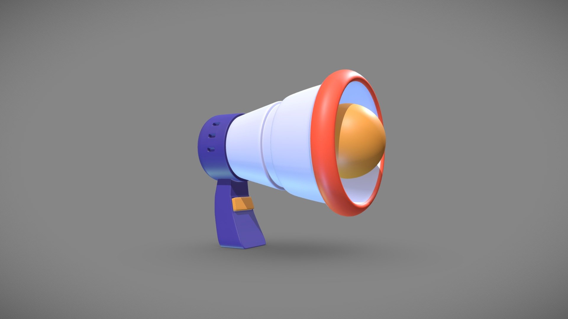 Megaphone - 3D model by giga (@gits3d) [84faf36] - Sketchfab