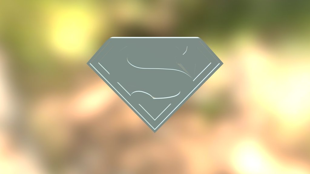 Logo Superman - Download Free 3D model by TiSzma [84fb2d1] - Sketchfab