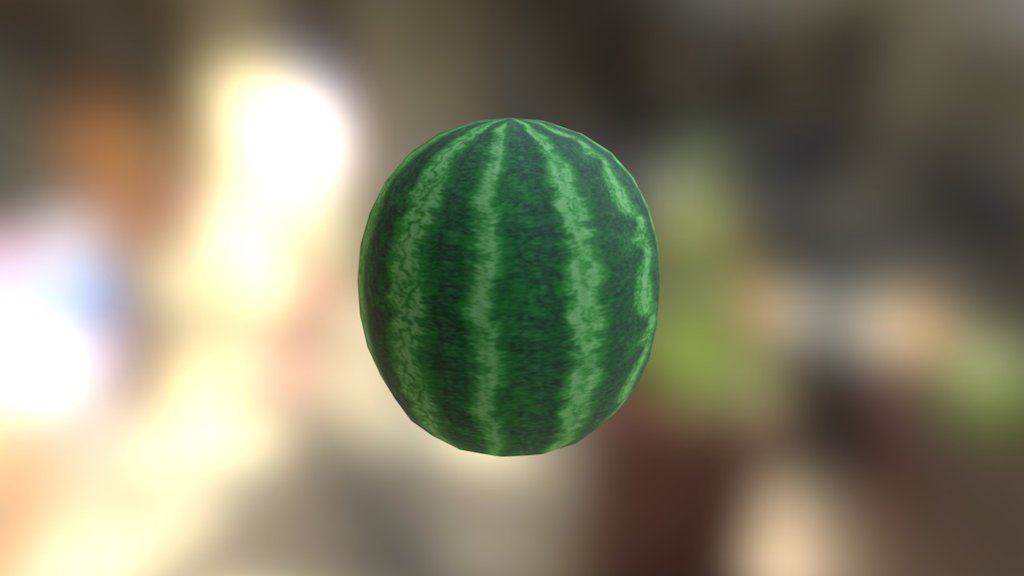 Watermelon - 3D model by thelettervi [84ff4d5] - Sketchfab