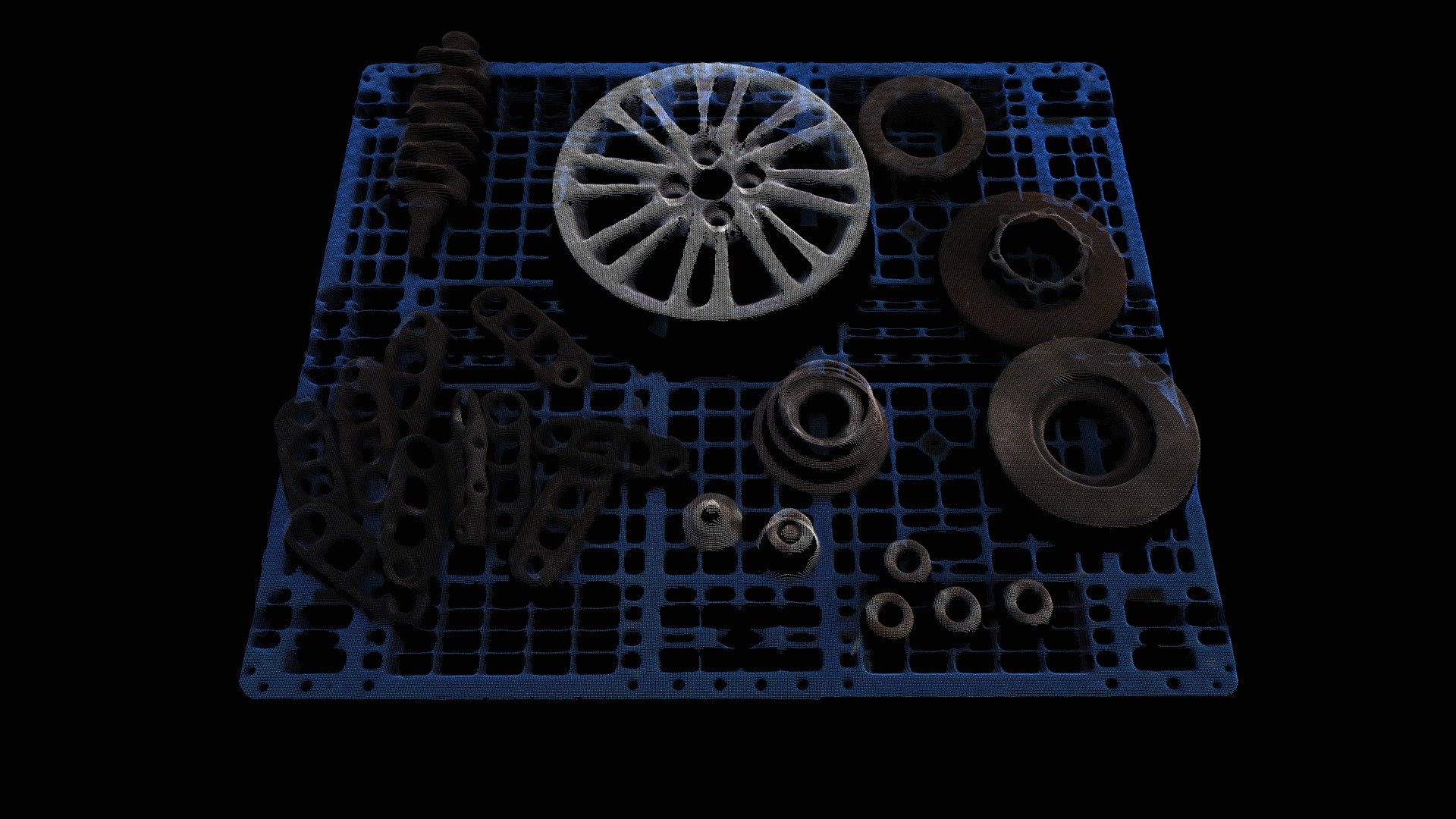 Collection of irregular metal parts - 3D model by Mech-Mind Robotics ...