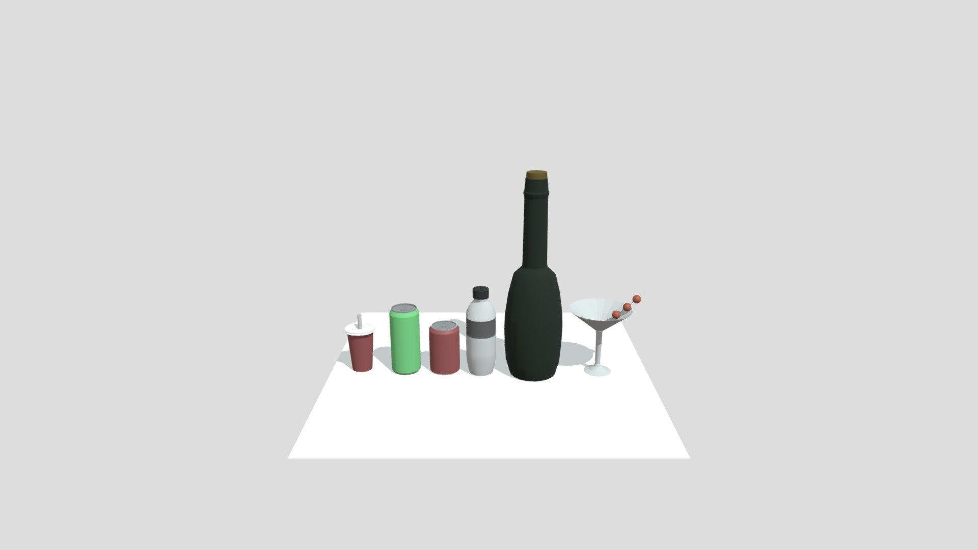DRINKS - 3D model by adelamr [85012d3] - Sketchfab