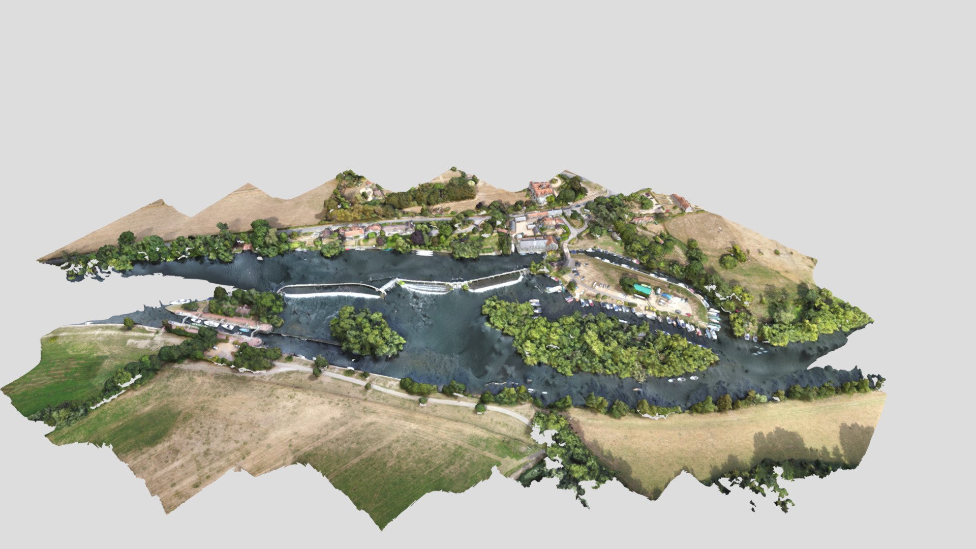 Hambleden Lock & Weir - 3D model by Martinr36 [8501978] - Sketchfab