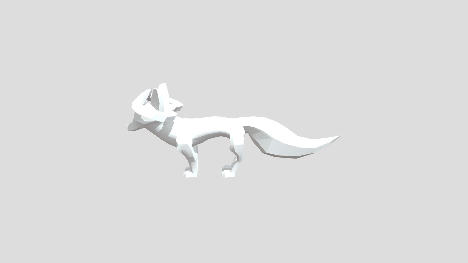 Low Poly Horned Fennec Fox - 3D model by hl2fan04 [850232a] - Sketchfab