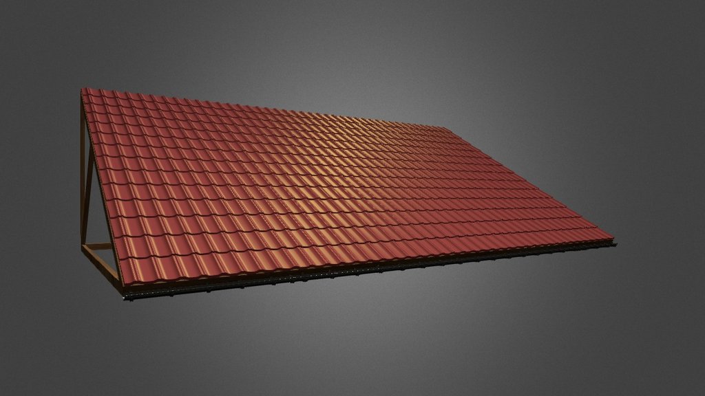 Roof tile Maxima - 3D model by smin [8504d5f] - Sketchfab