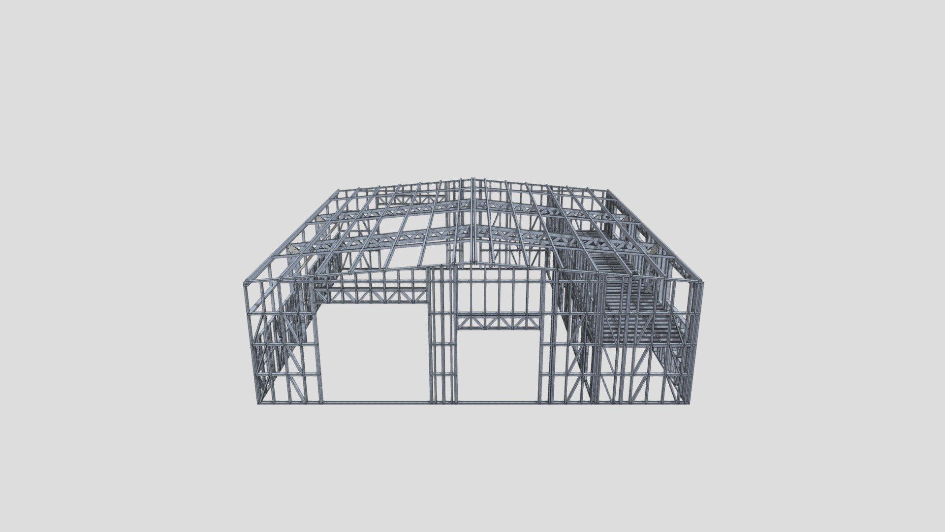 16x16 Shed Draft - 3D model by Central Steel Framing (@centralsteelframing) [8505a77] - Sketchfab