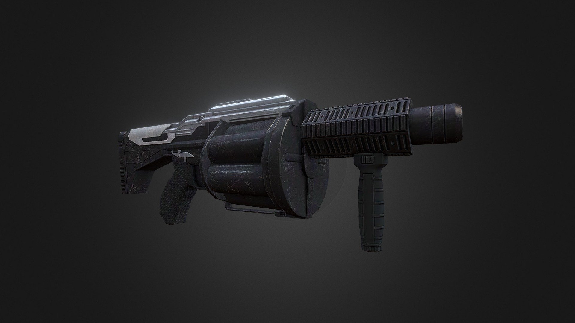 Sharpnel Gun Low Poly - 3D model by simviz.net (@simonscat) [850a905 ...