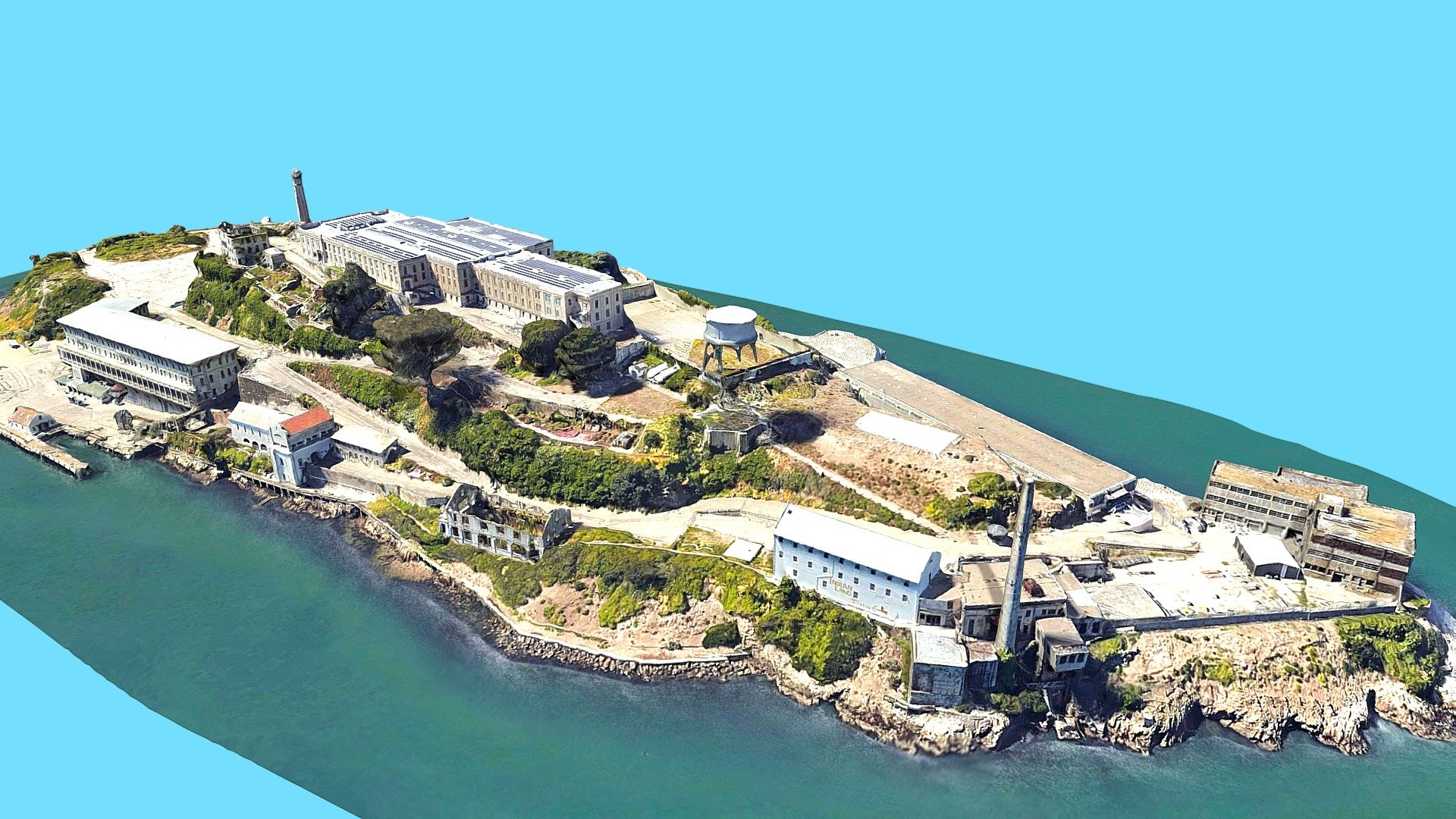 Alcatraz Island, San Francisco, California - 3D model by LibanCiel ...