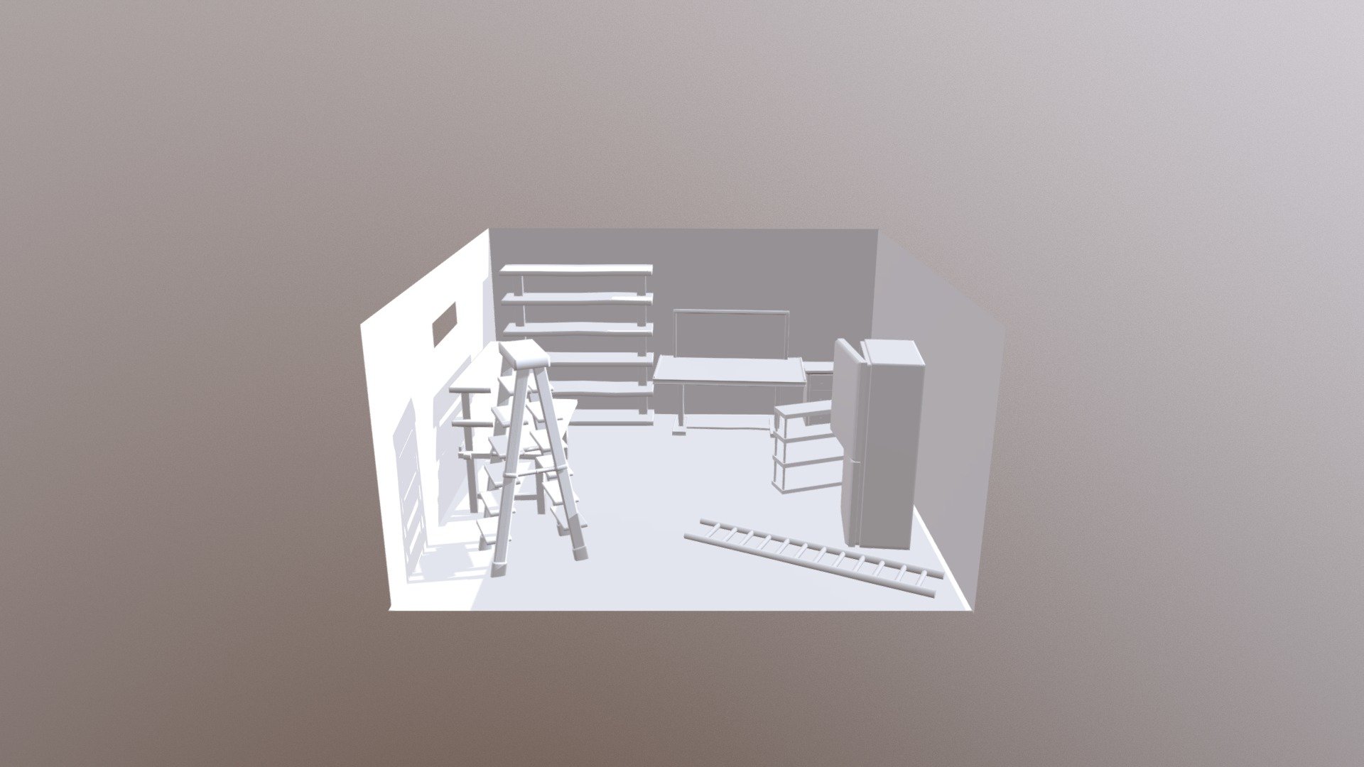 Basement Environment - 3D model by Yuhao Zou (@alfredyyyh) [850c83b ...