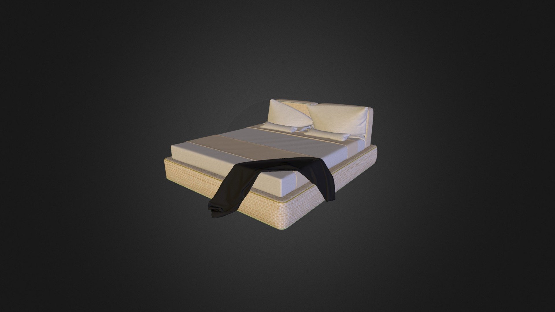 Bed 02 - 3D model by jigen [850e52f] - Sketchfab