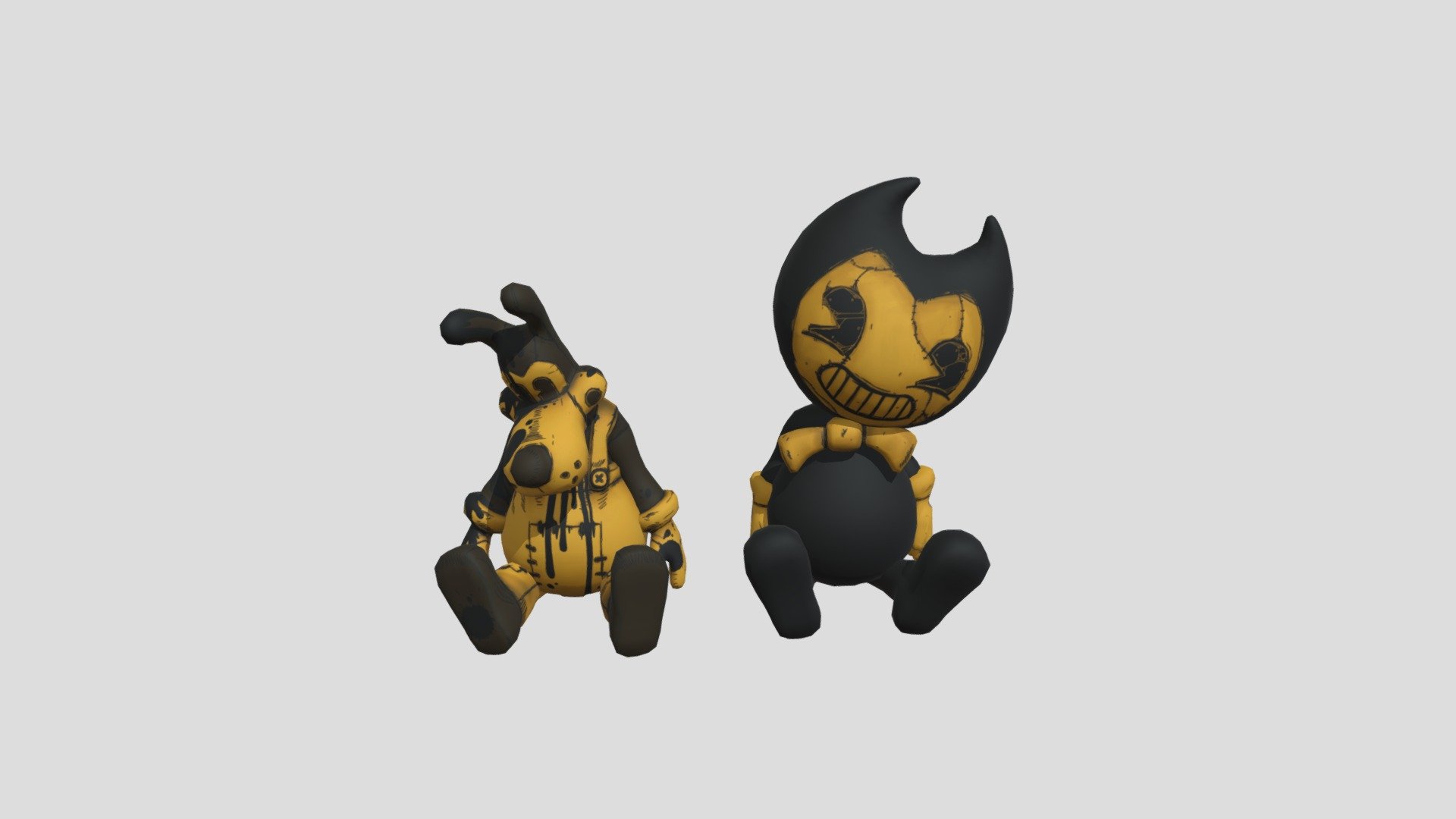 Bendy-and-boris-plush - 3D model by denji (@ga52275) [851093b] - Sketchfab