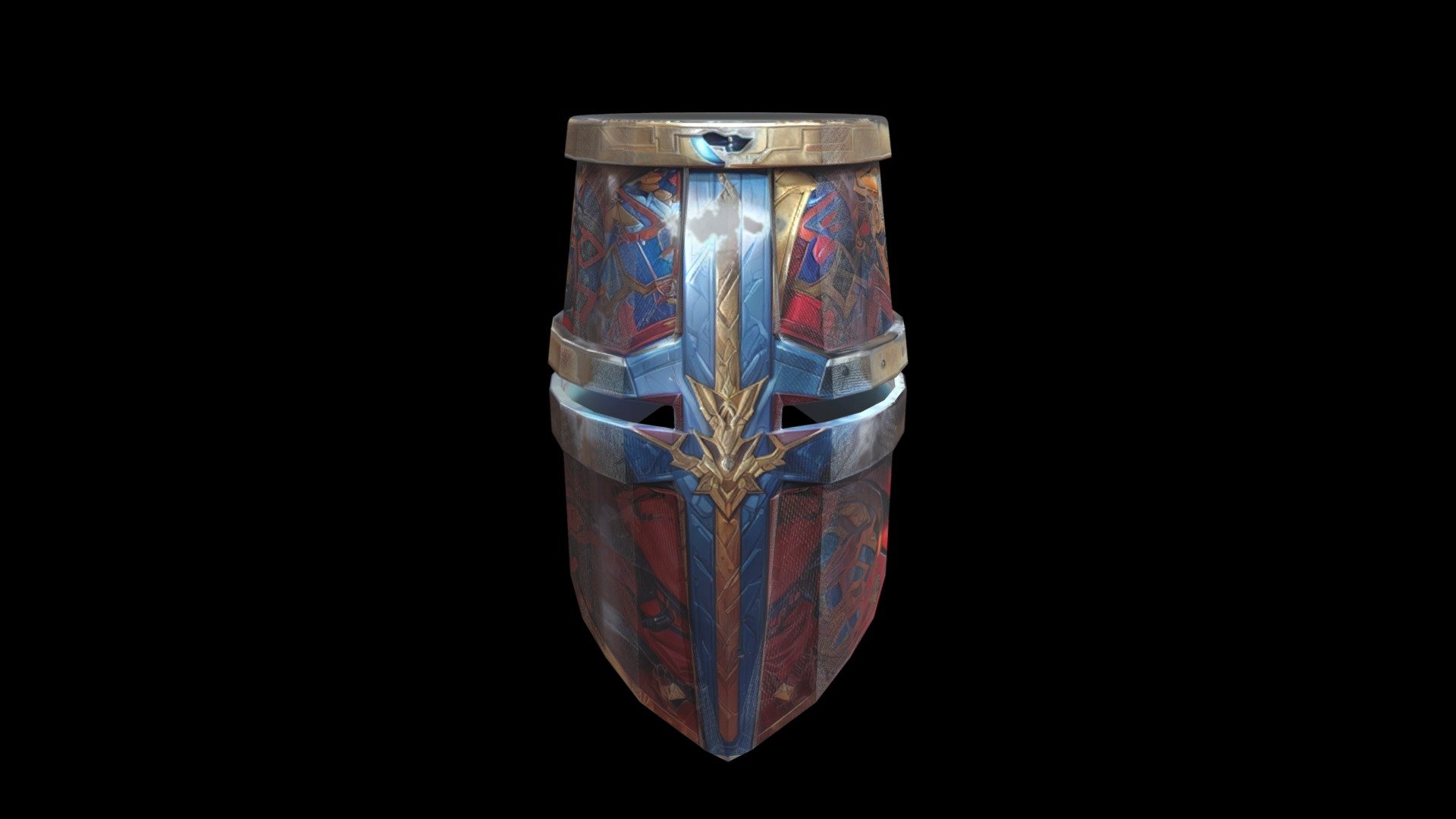 Meshy Helmet Fantasy Aegis Helm - Download Free 3D model by klrxyz ...